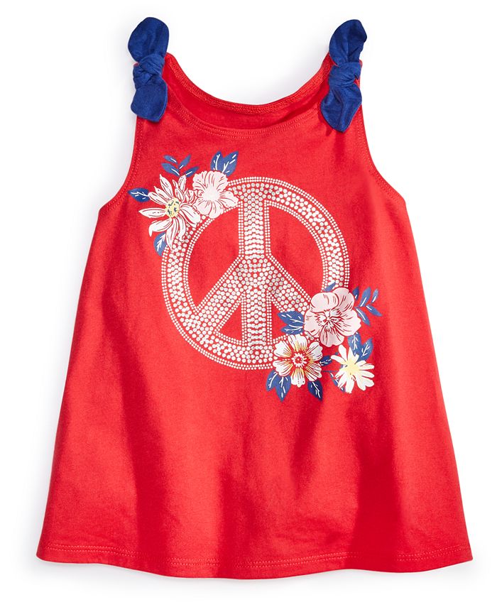 First Impressions Toddler Girls Peace Sign Tank Top, Created for Macy's ...