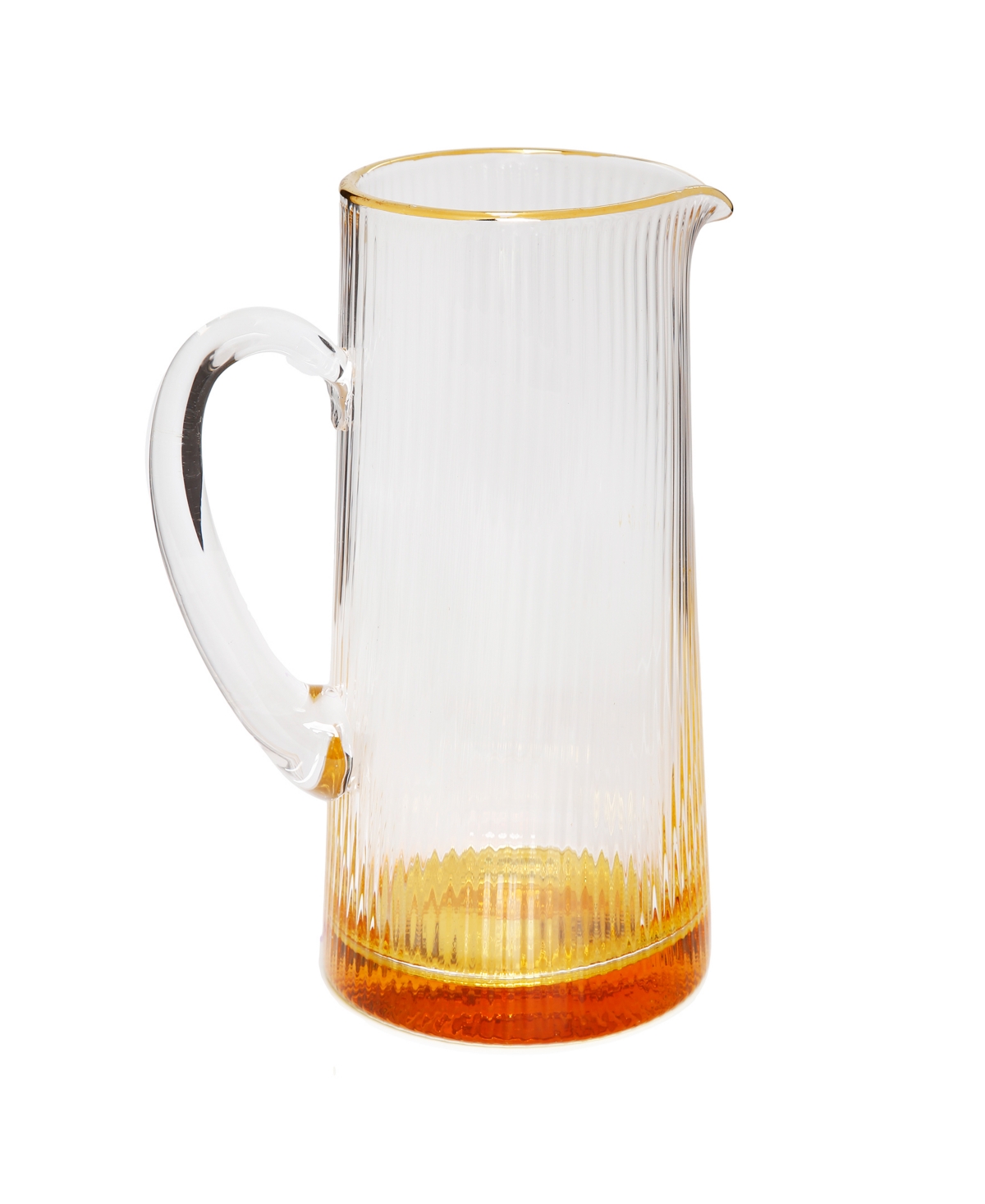 Click here for 4 Unique Shaped Decanter with Colored Bottom - Cle... prices
