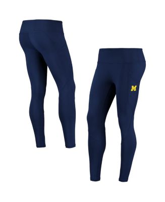 Women's ZooZatz Navy Michigan Wolverines Pocketed Leggings - Macy's