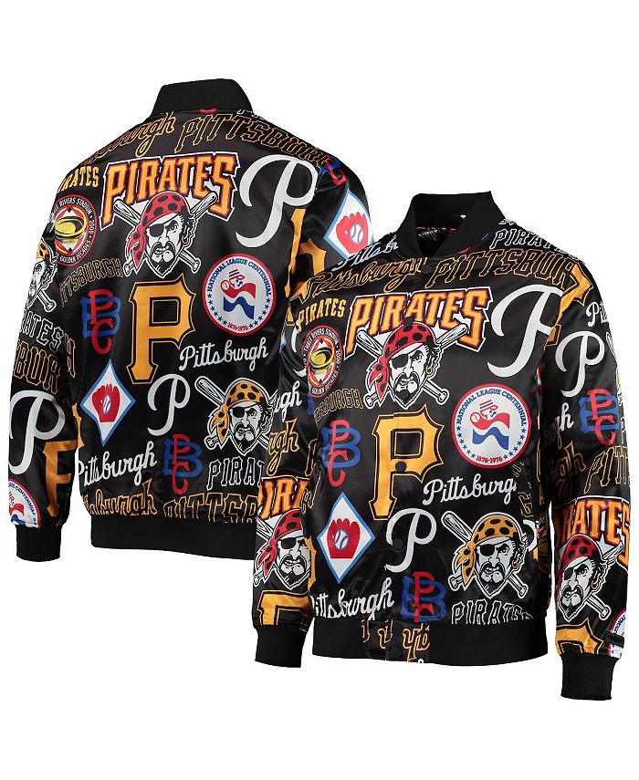 Pro Standard Men's Black Pittsburgh Pirates Allover Print Satin Full ...