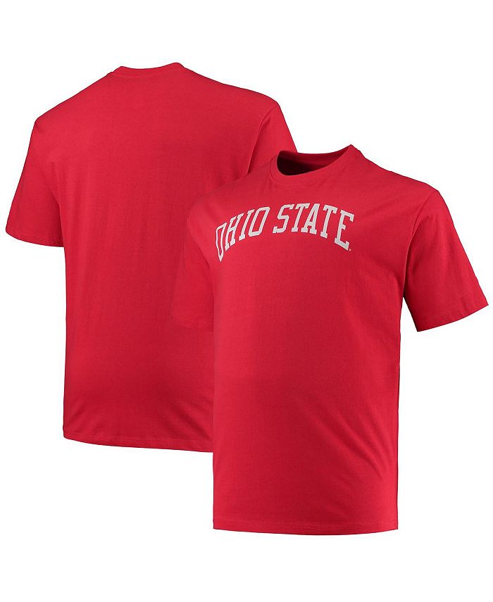 Champion Men's Scarlet Ohio State Buckeyes Big and Tall Arch Team Logo ...
