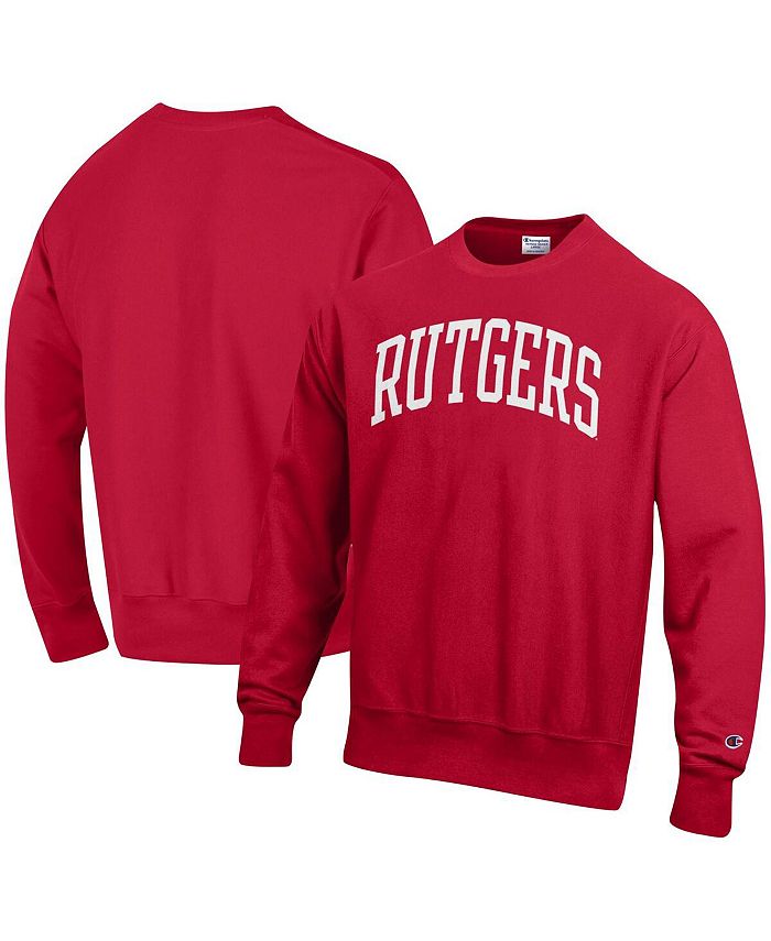 Champion Men's Scarlet Rutgers Scarlet Knights Arch Reverse Weave ...