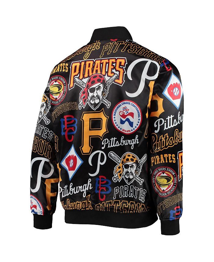 Pro Standard Men's Black Pittsburgh Pirates Allover Print Satin Full ...