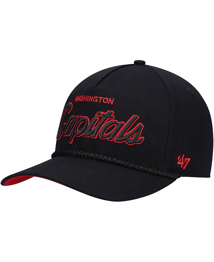 '47 Brand Men's '47 Black Washington Capitals Crosstown Script Hitch ...