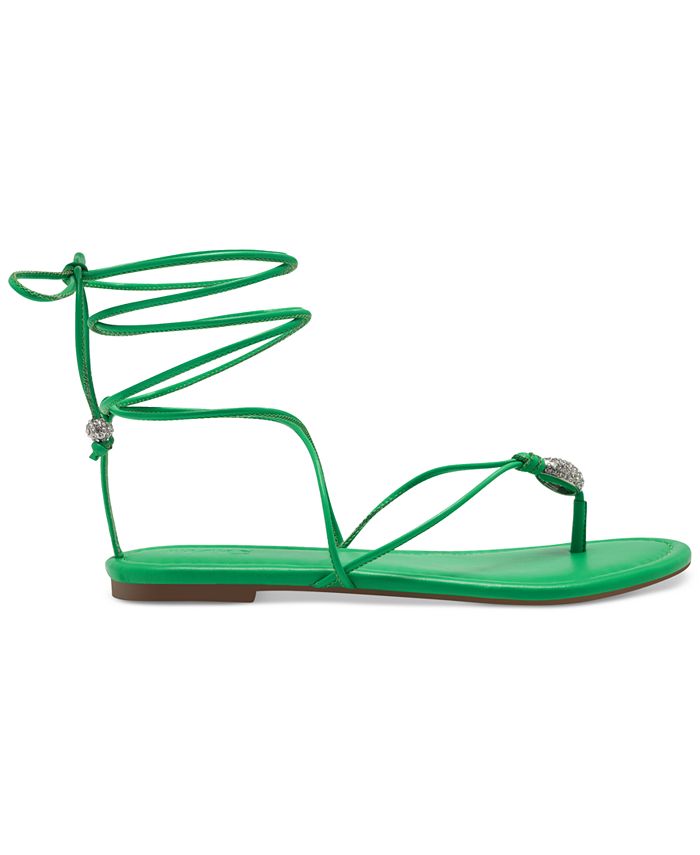 I.N.C. International Concepts Women's Amille Tie-Up Flat Sandals ...