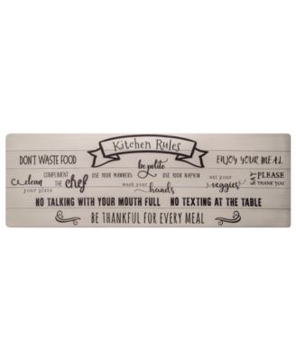 Global Rug Designs Cheerful Ways Kitchen Rules 1'6" x 4'7" Runner Area ...