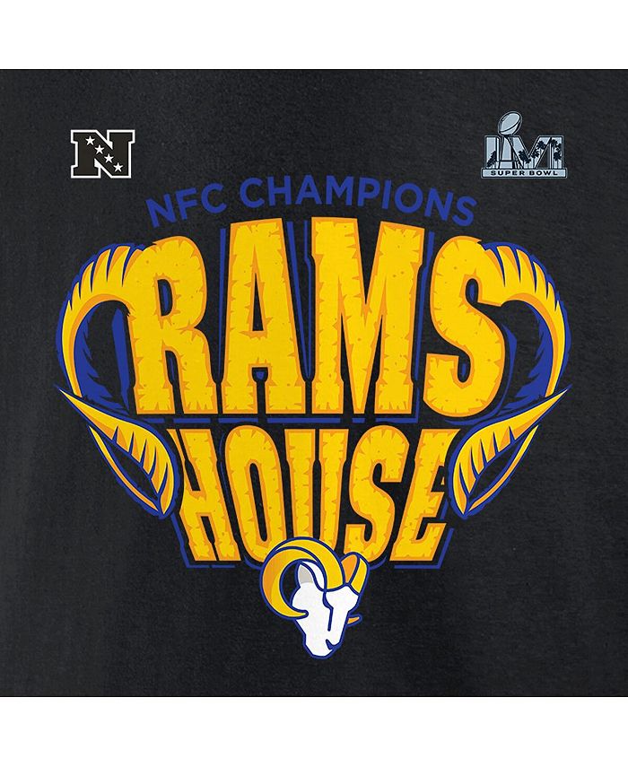 Fanatics Men's Black Los Angeles Rams 2021 NFC Champions Big and Tall ...