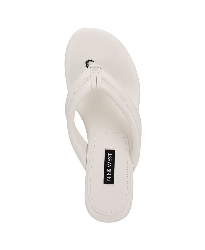 Nine West Women S Newya Platform Wedge Thong Sandals Reviews