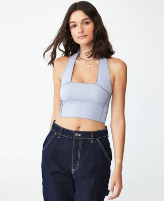 Women's Blair Exposed Seam Halter Top - Macy's