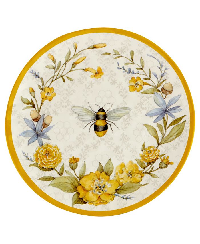 Certified International Bee Sweet Melamine Dinner Set, 12 Piece - Macy's