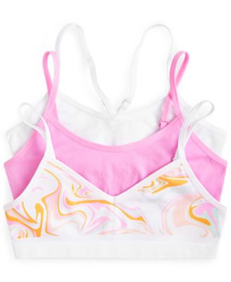 Maidenform Big Girls 3-Pack Cropped Bras - Macy's