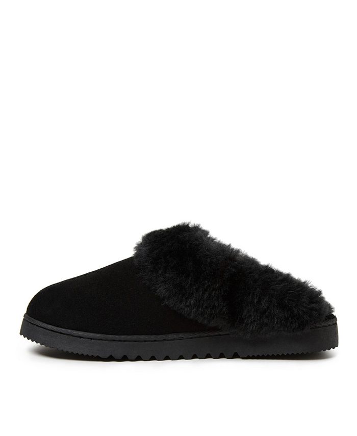 Dearfoams Women's Ellison Genuine Suede Closed Toe Scuff - Macy's