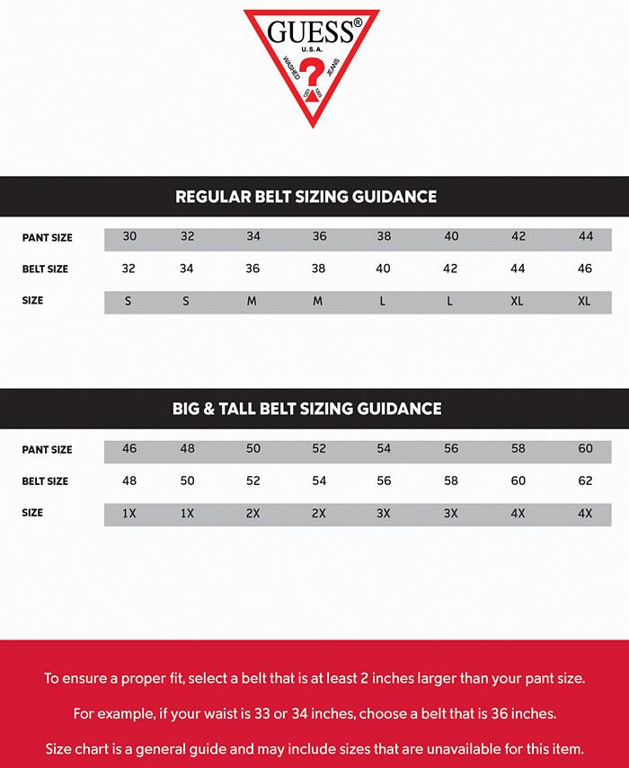 GUESS Men's Reversible G Monogram Buckle Belt & Reviews - All ...