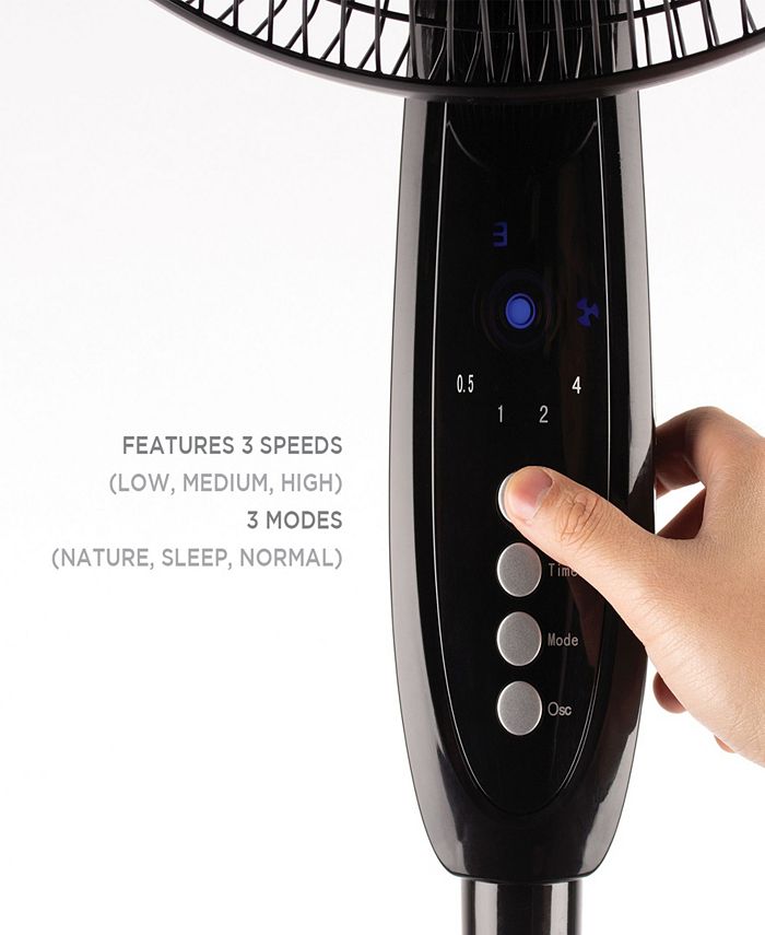 Black & Decker 16" Dual Blade Stand Fan with Remote - Macy's