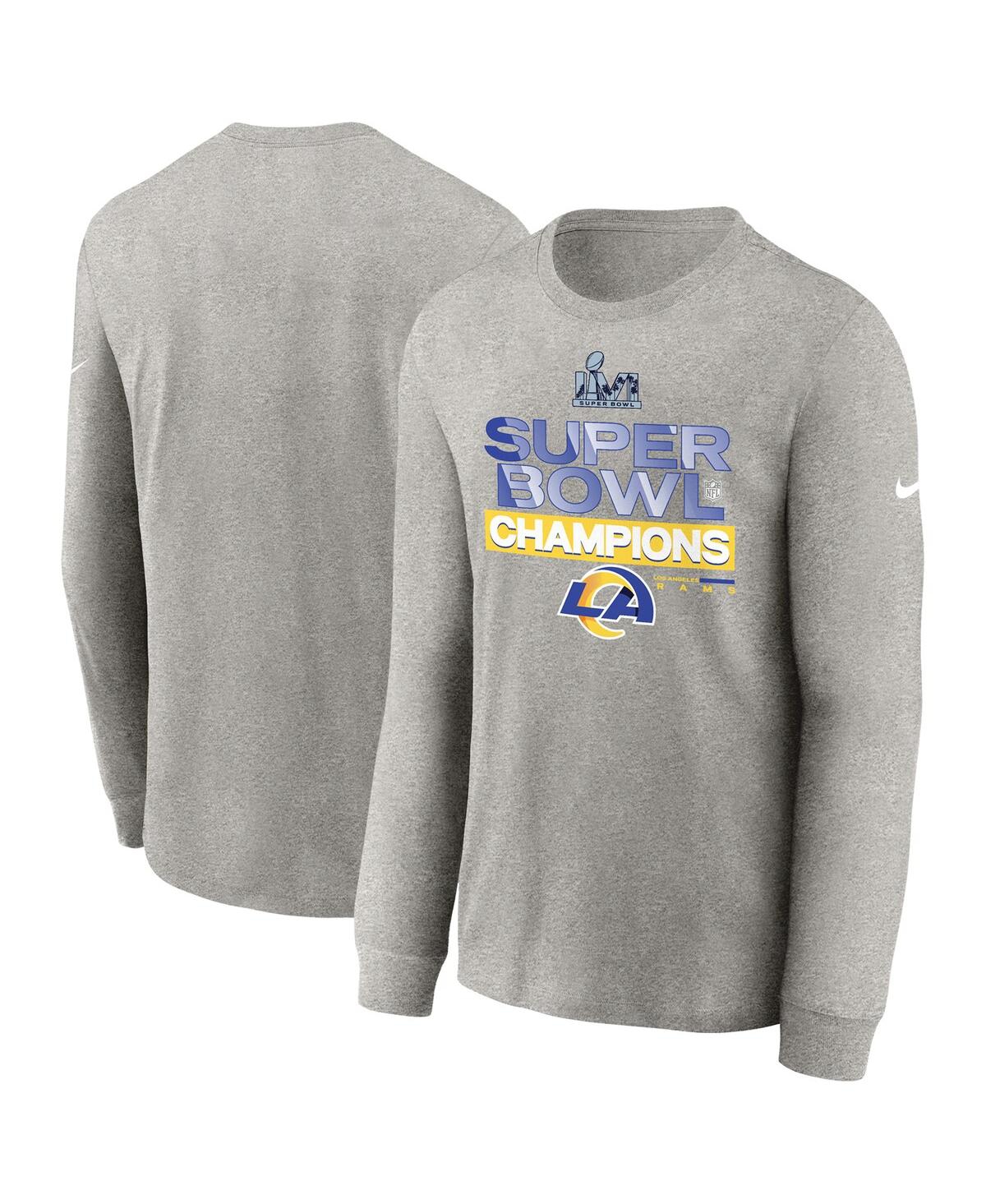 Click here for Big Boys Nike Heather Gray Los Angeles Rams Super... prices