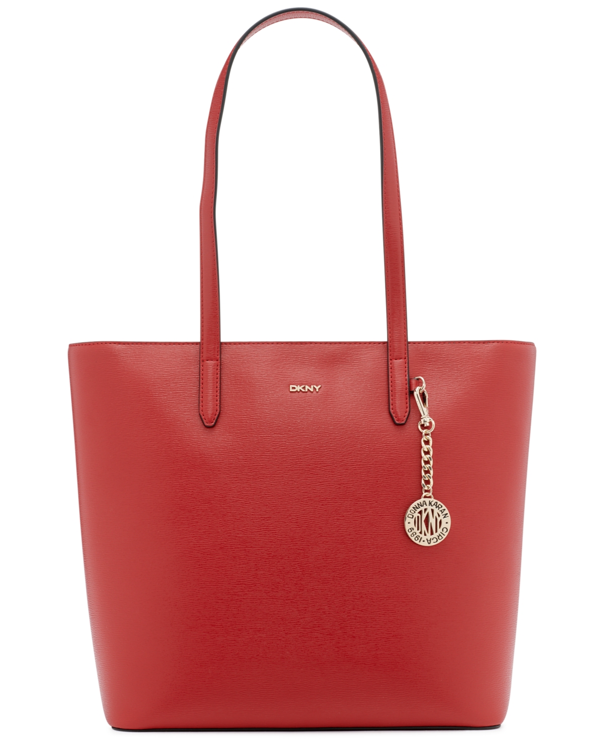 Dkny Bryant North South Convertible Strap Tote Bag In Bright Red | ModeSens