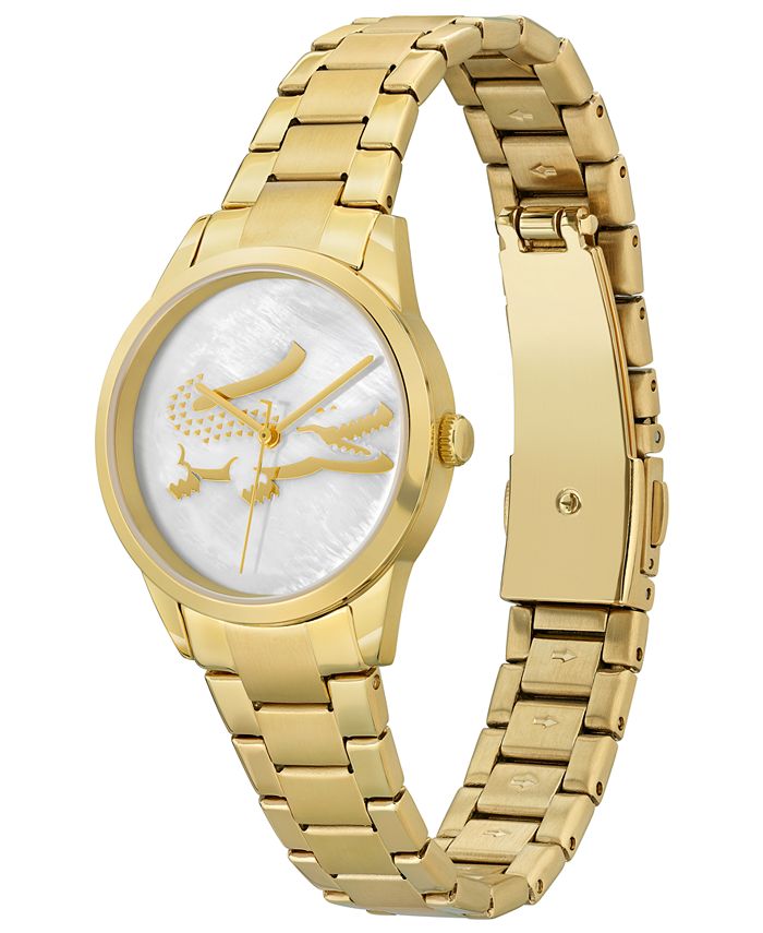 Lacoste Women's LadyCroc Gold-Tone Bracelet Watch 32mm - Macy's