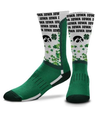 Men's For Bare Feet Iowa Hawkeyes Four Leaf St. Patrick's Day V-Curve ...