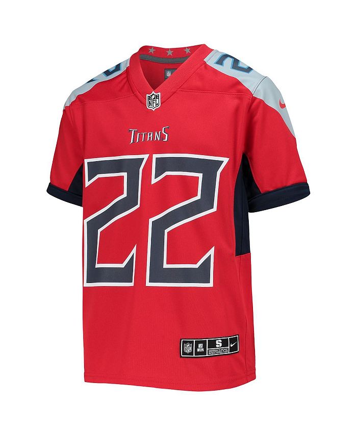 Nike Big Boys Derrick Henry Red Tennessee Titans Inverted Team Game ...