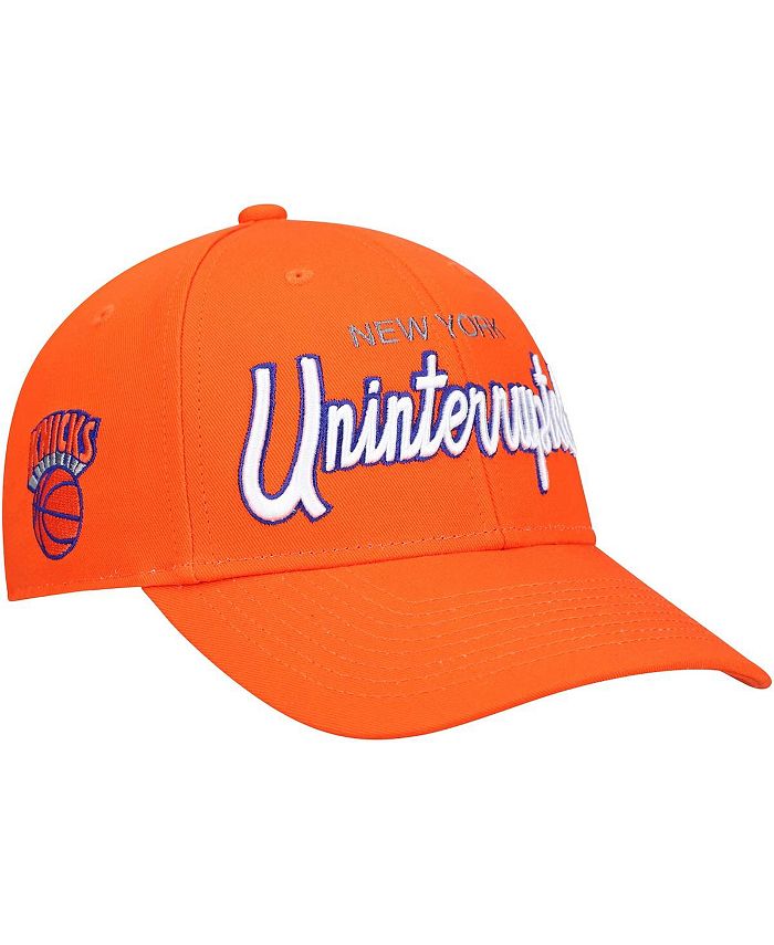 Mitchell & Ness Men's X Uninterrupted Orange New York Knicks Logo ...
