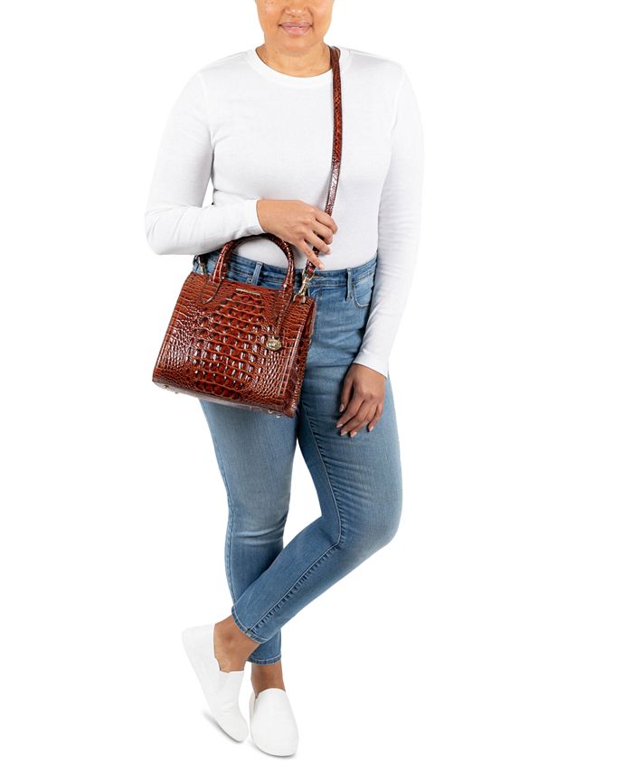 Brahmin Small Caroline Viola Ombre Mini Melbourne Satchel - Macy's
