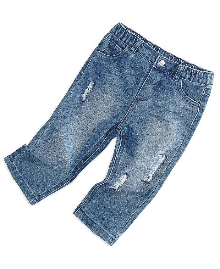 First Impressions Baby Boys Rip Denim Jeans, Created for Macy's - Macy's