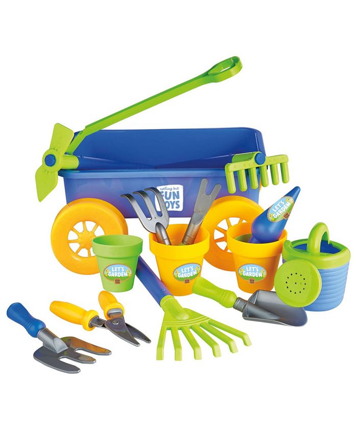 Flat River Group Let's Garden Wagon Play Set, 14 Piece - Macy's