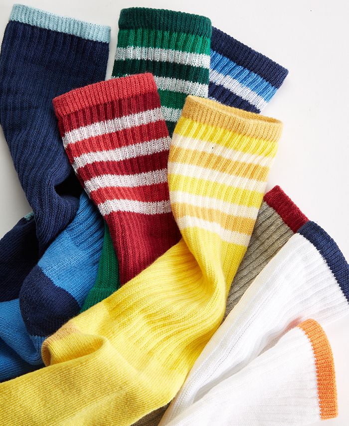 Club Room Men's 8pk. Stripe Crew Socks, Created for Macy's - Macy's