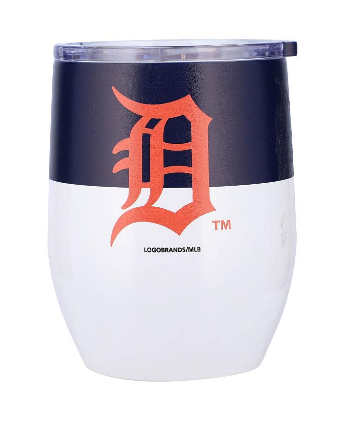 Logo Brands Detroit Tigers 16 oz Colorblock Stainless Steel Curved ...