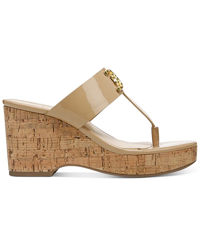 Sam Edelman Women's Yardlie Emblem Platform Wedge Sandals - Macy's