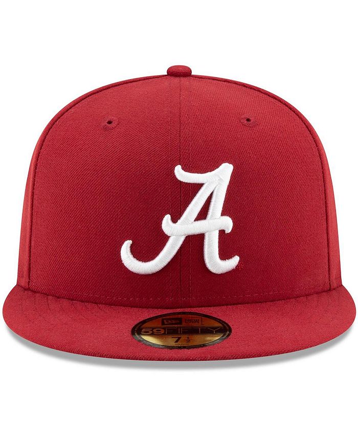 New Era Men's Crimson Alabama Crimson Tide Basic 59FIFTY Fitted Hat ...