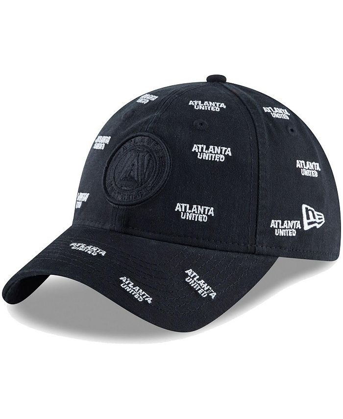 New Era Women's Black Atlanta United FC Logo Scatter 9TWENTY Adjustable ...