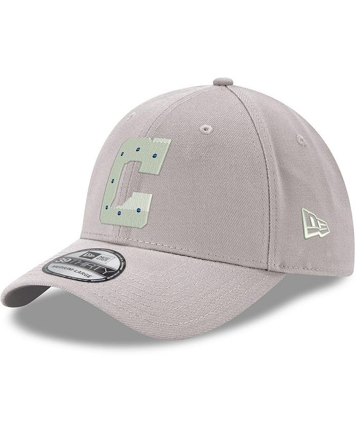 New Era Men's Gray Indianapolis Colts Secondary Logo 39THIRTY Flex Hat ...