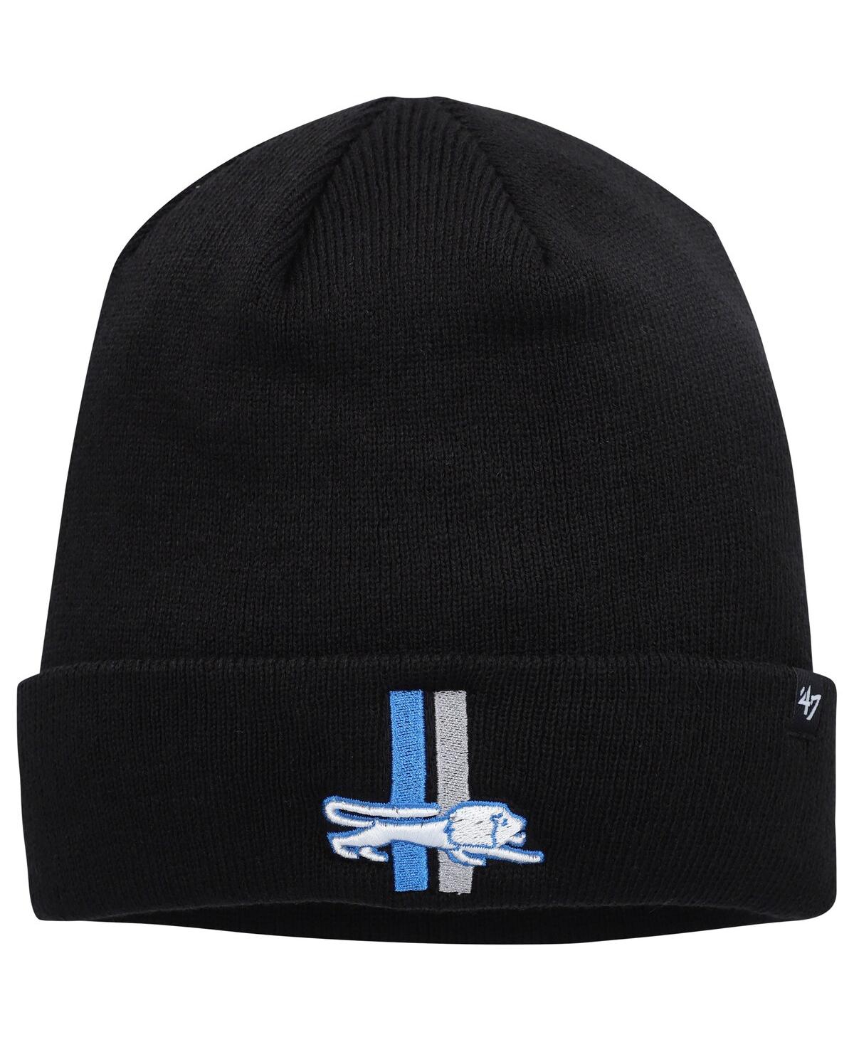 Click here for Mens Black Detroit Lions Legacy Cuffed Knit Hat -... prices