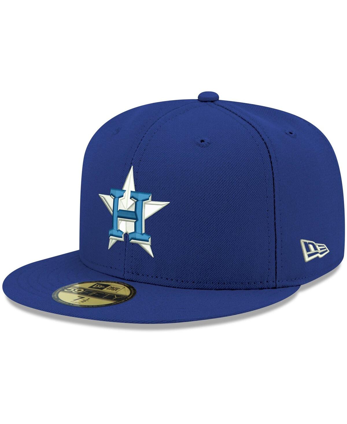 Click here for Mens Royal Houston Astros Logo White 59FIFTY Fitte... prices