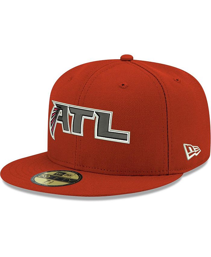 New Era Men's Red Atlanta Falcons Omaha ATL 59FIFTY Fitted Hat - Macy's