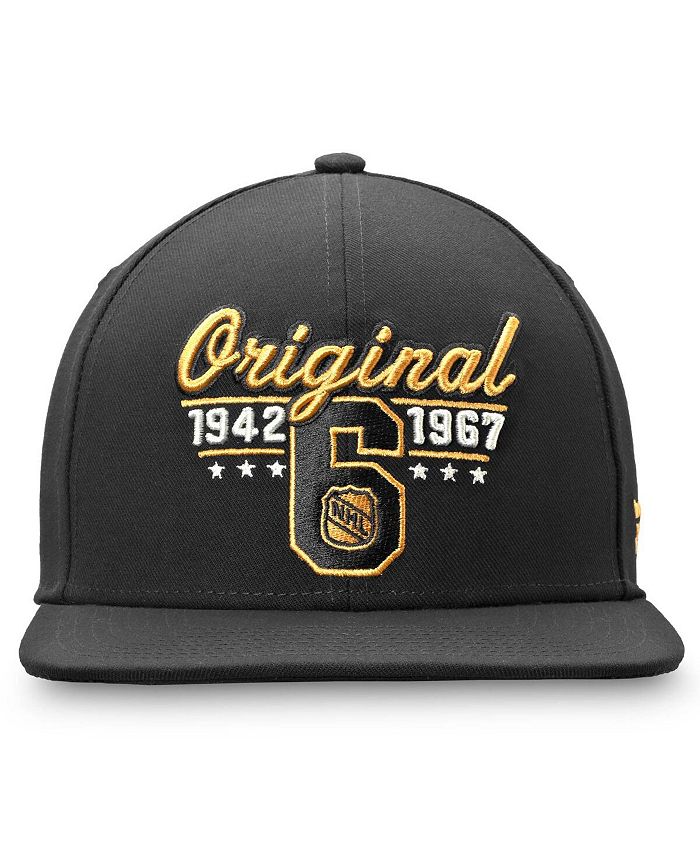 Fanatics Men's Black NHL Original 6 Refresh Snapback Hat - Macy's