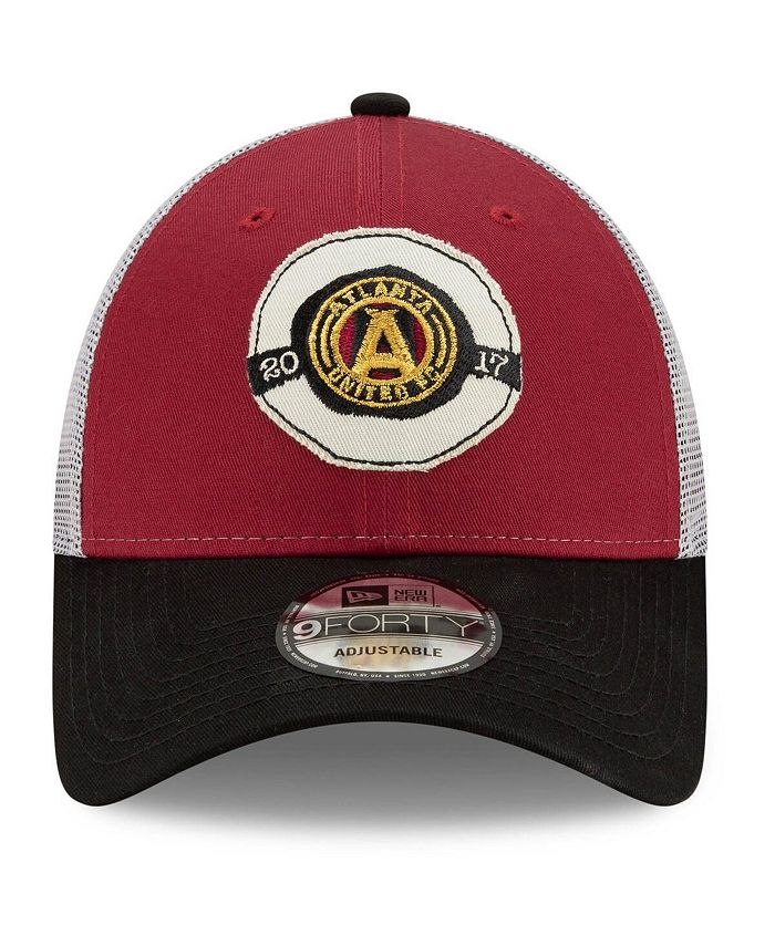 New Era Men's Red, Black Atlanta United FC 9FORTY Snapback Hat - Macy's