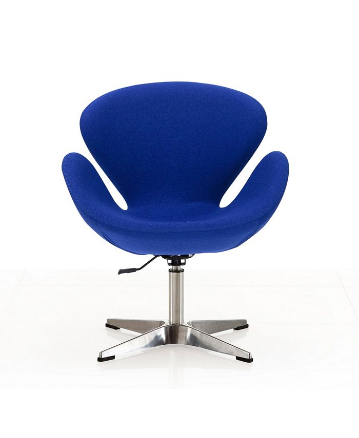 Manhattan Comfort Raspberry Adjustable Swivel Chair - Macy's