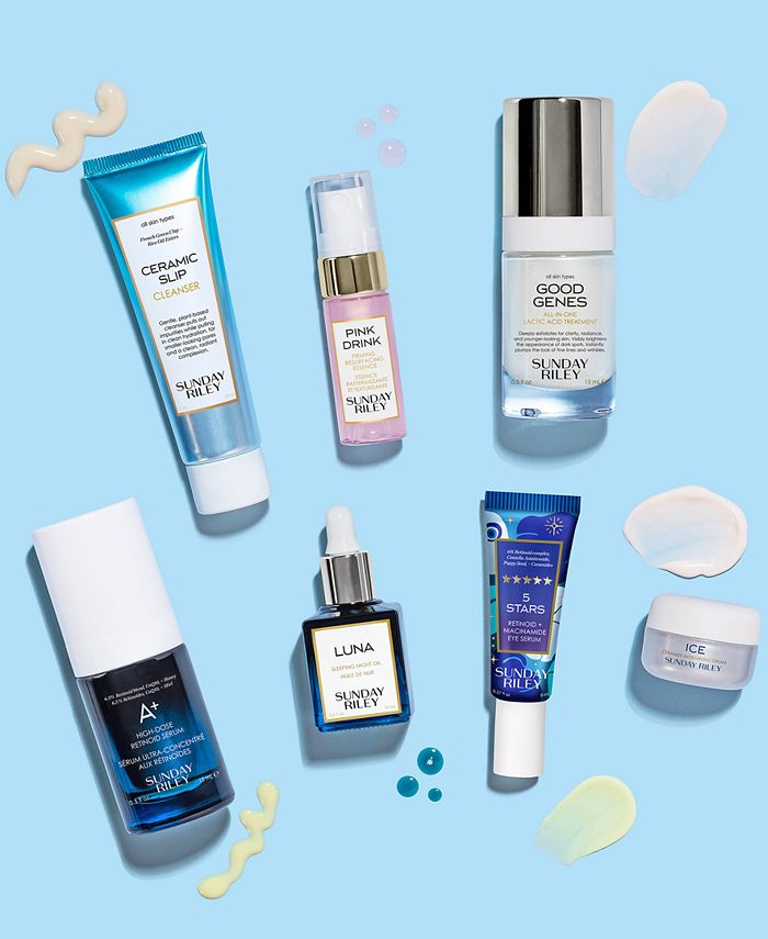 Sunday Riley 7-Pc. Go To Bed With Me Complete Evening Skincare Routine ...