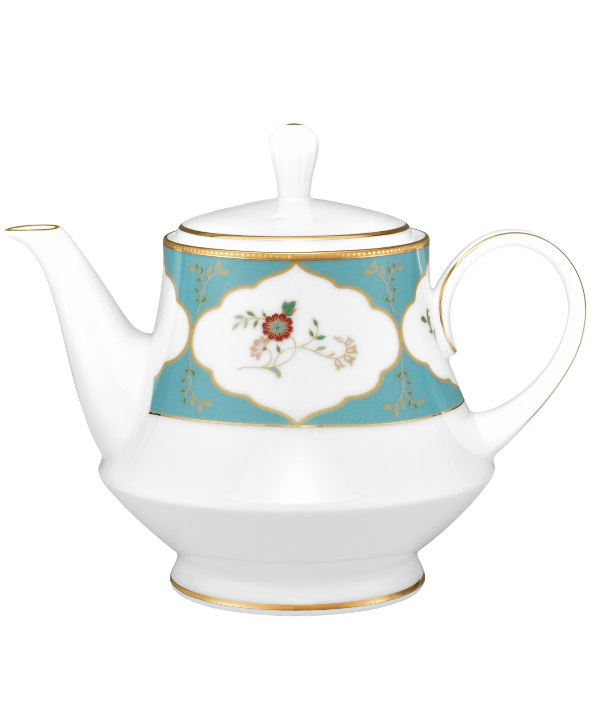Click here for Noritake Lodis Morning 41 oz Tea Pot - White  Blue... prices