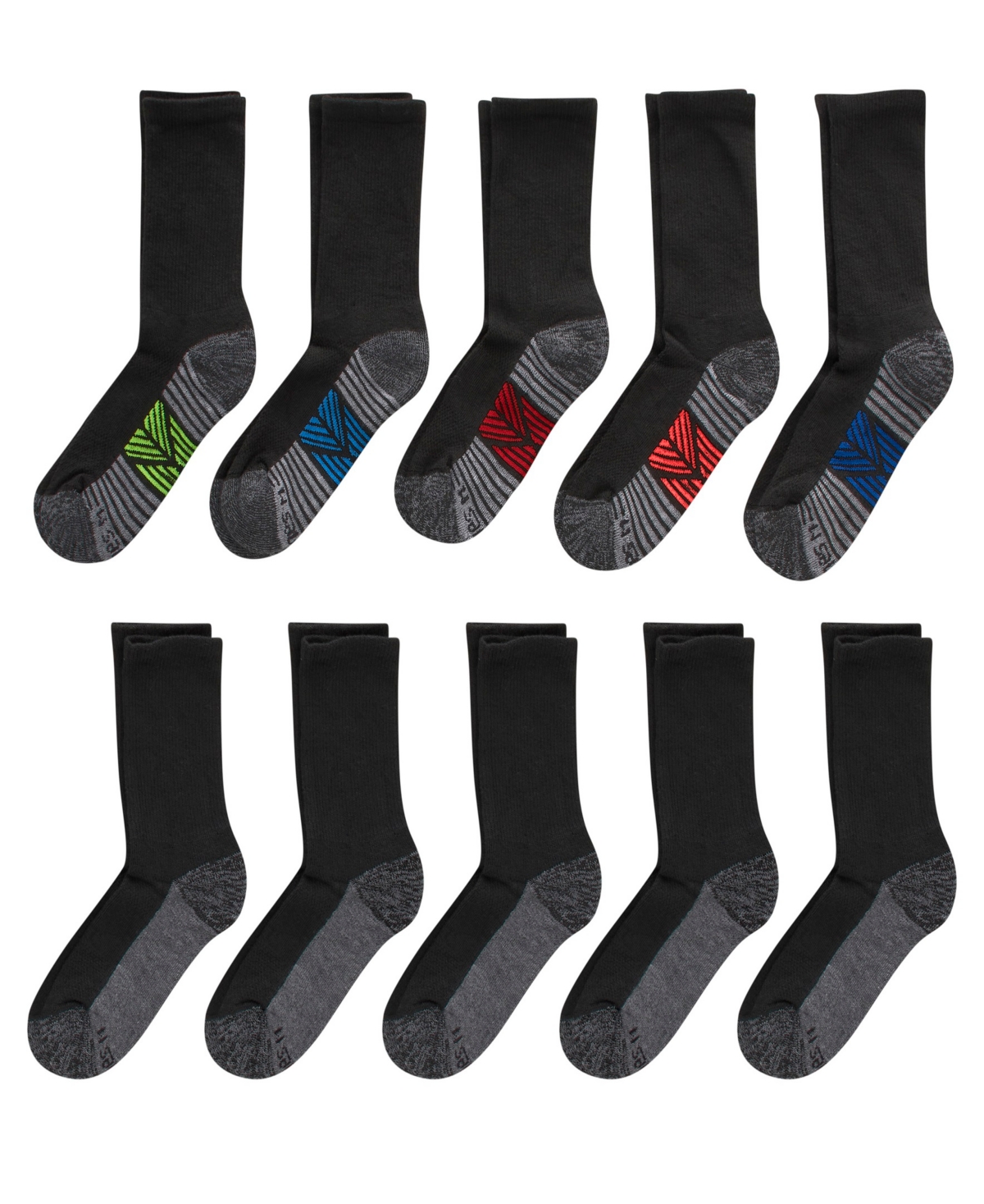 Click here for Big Boys Ultimate Crew Socks  Pack of 10 - Black prices