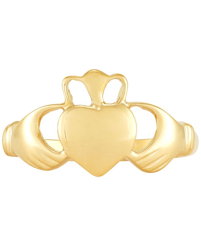 Italian Gold Claddagh Ring in 14k Gold - Macy's
