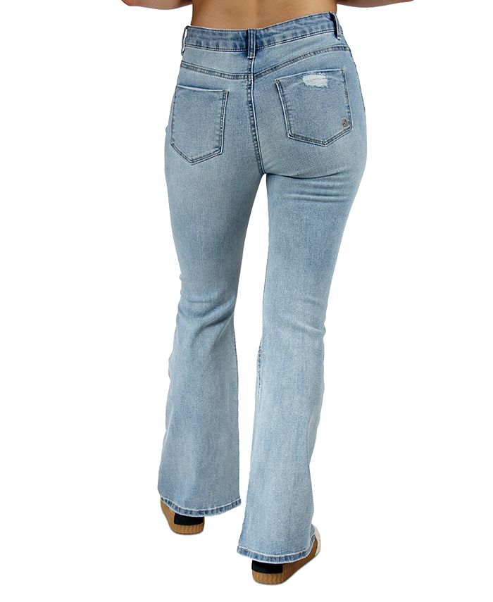 Indigo Rein Juniors' High-Rise Destructed Jeans - Macy's