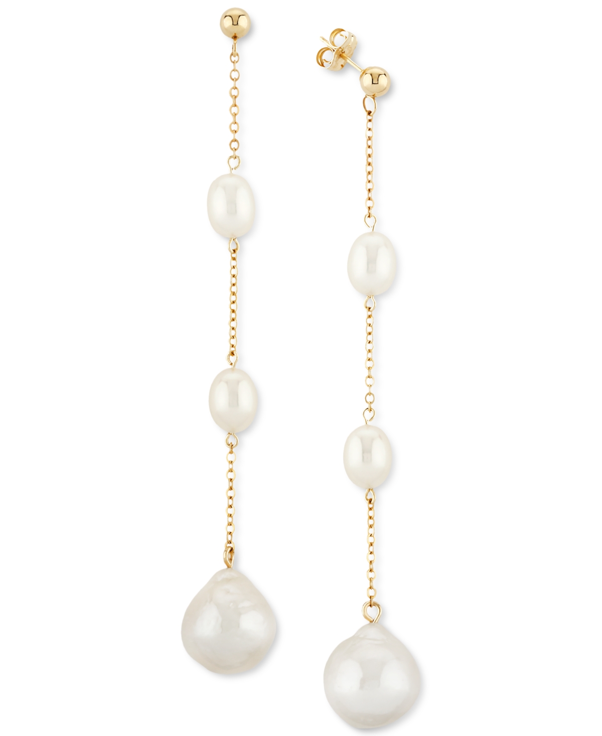 Click here for Cultured Freshwater Baroque Pearl (12mm and 8 x 6m... prices
