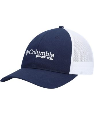Men's Columbia Navy PFG Trucker Snapback Hat - Macy's