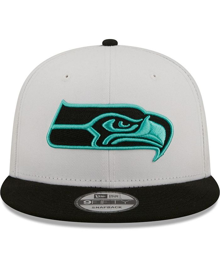 New Era Men's White, Black Seattle Seahawks Two-Tone Color Pack 9Fifty ...