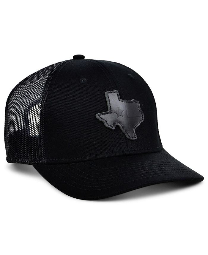 Local Crowns Men's Black, Black Texas Nightfall Trucker Snapback ...