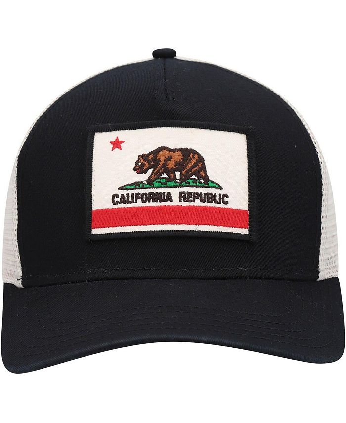 American Needle Men's Black California Republic Valin Trucker Snapback Hat - Macy's