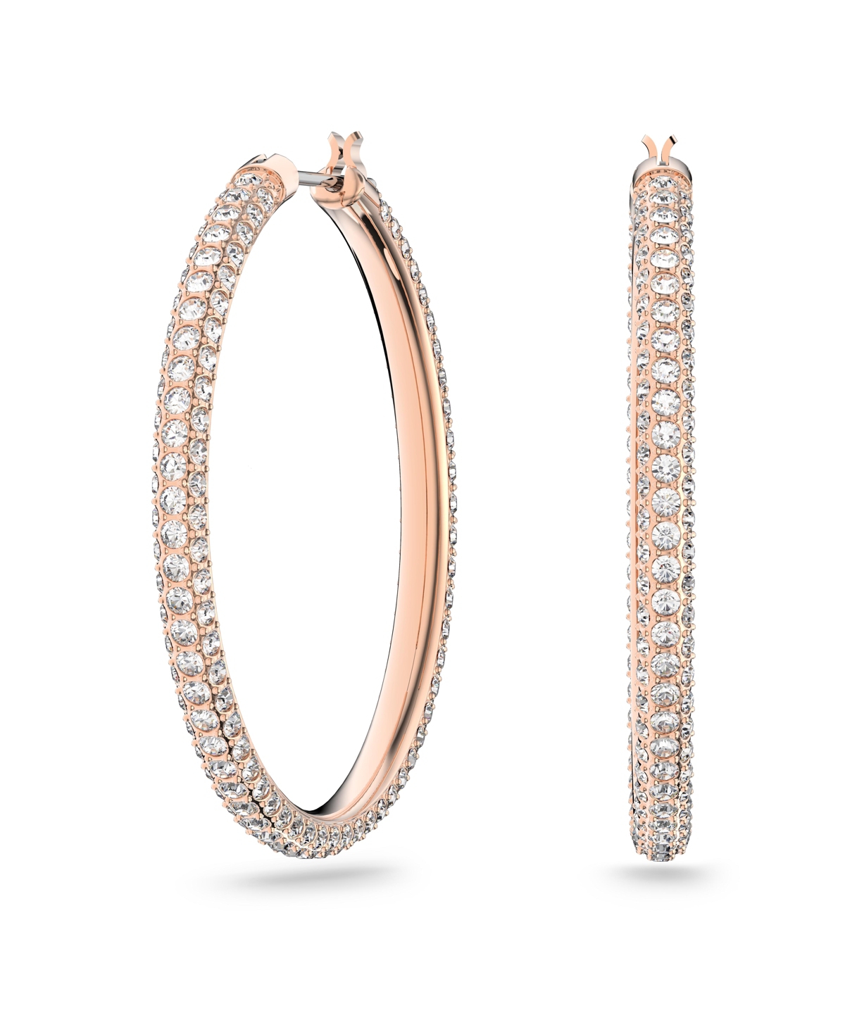 Click here for Swarovski Stone Hoop Earrings - Rose Gold-Plated prices